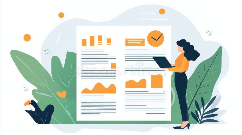 Business Report Analysis Office Environment Infographic Professional ...