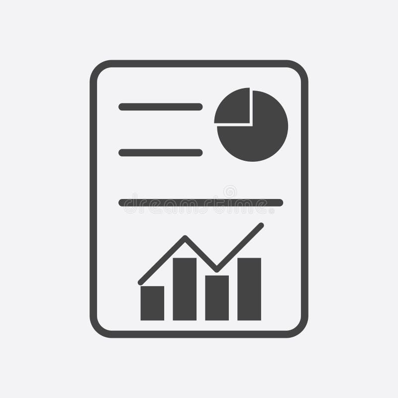 Business Report. Flat Vector Illustration Stock Vector - Illustration ...