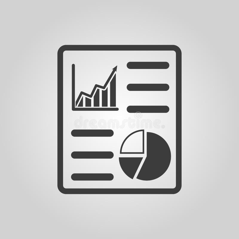 The Business Report Icon. Audit and Analysis, Document, Plan Symbol ... The Business Report Icon. Audit and Analysis, Document, Plan Symbol ...