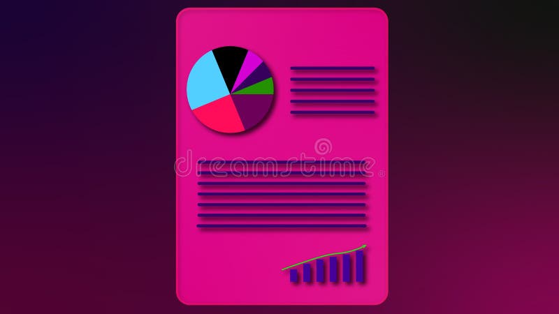 Business Report Illustration for Presentation and Editorial Use Stock ...
