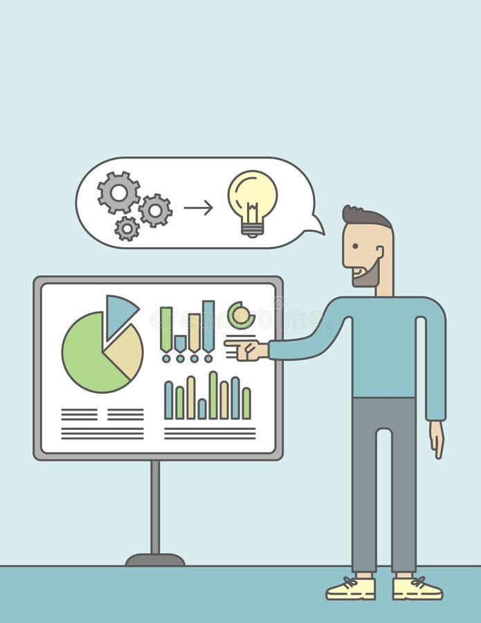 Business report stock vector. Illustration of manager - 60364476