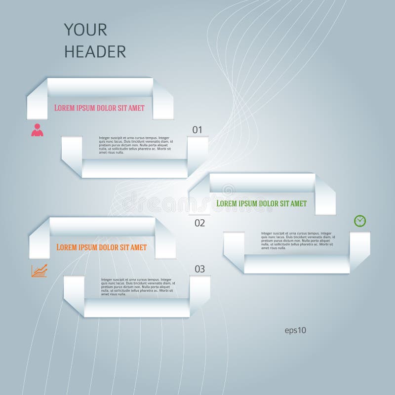 Business Report Page Background Design Element Leader02 Stock Vector ...