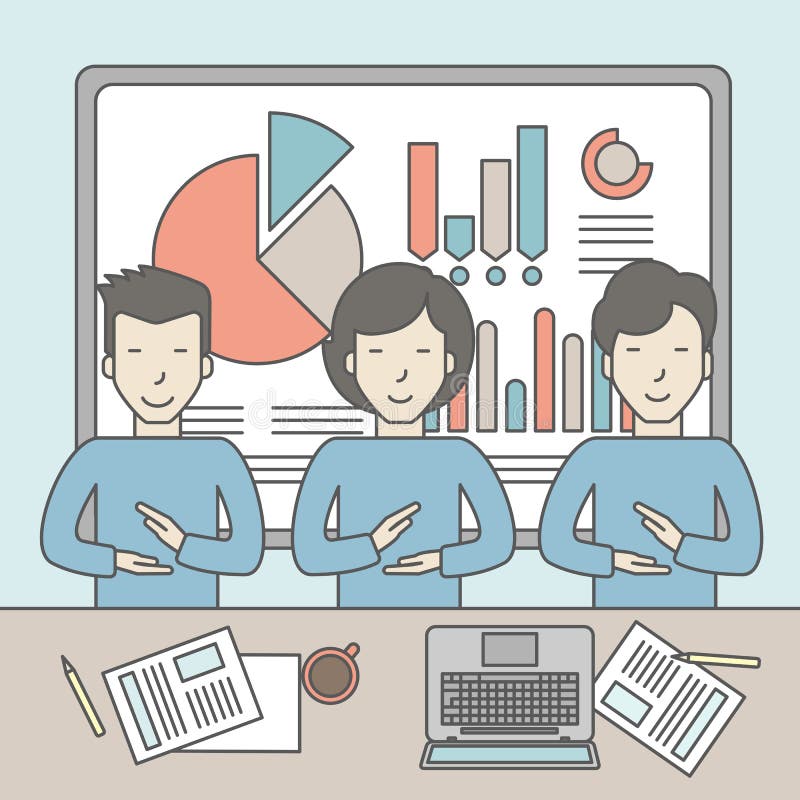 Business report stock vector. Illustration of interacting - 60359427