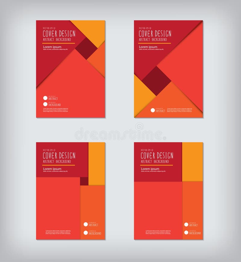 Business Report Square Cover Design Flat Vector. Stock Vector ...