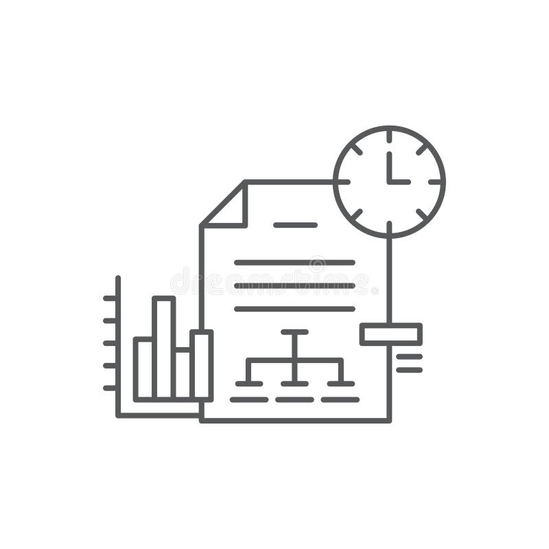 Business Report Symbol. Statistics and Analytic Vector Isolated on ...