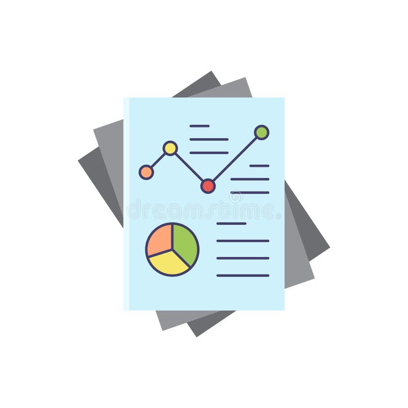 Business Report Symbol. Statistics and Analytic Vector Isolated on ...