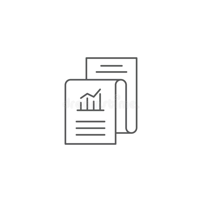 Business Report Symbol. Statistics and Analytic Vector Isolated on ...