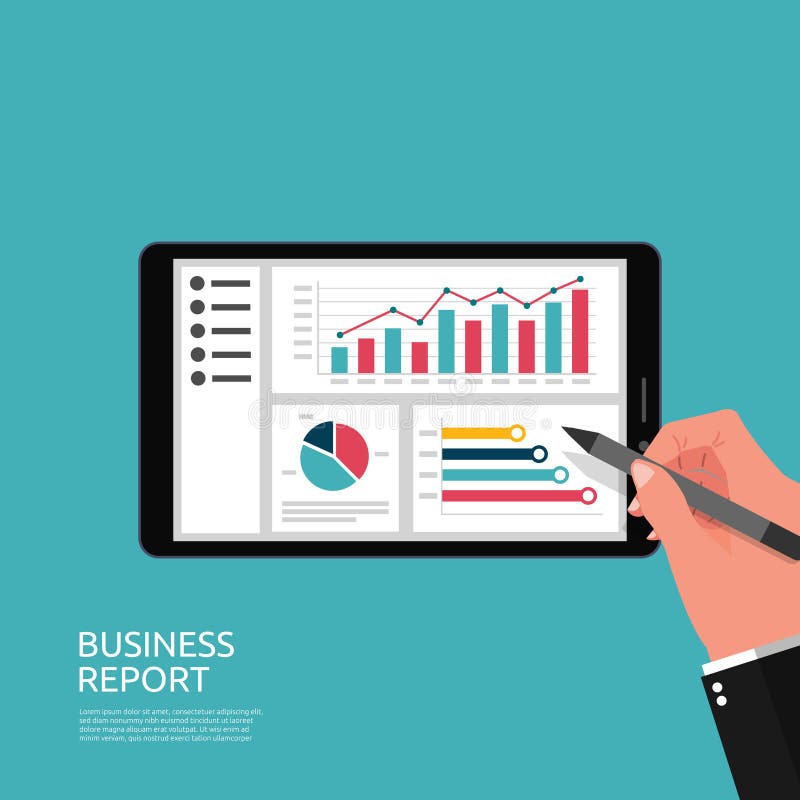 Pie chart document stock vector. Illustration of file - 90168751