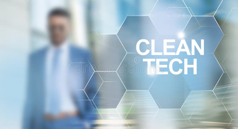 Clean Technologies for Safe Environment and Energy Saving Stock Image ...