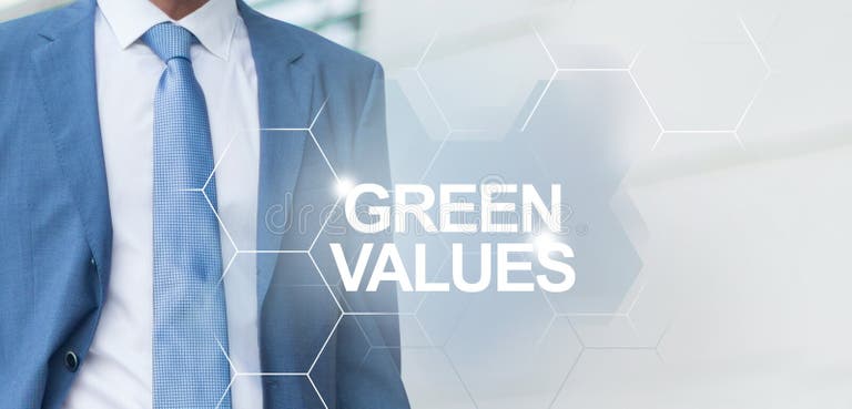 Business Representative Solving Problems of Green Value Chain. Stock ...