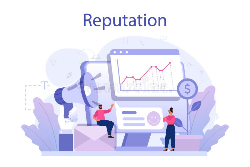 Business Reputation Concept. Building Relationship with People Stock ...