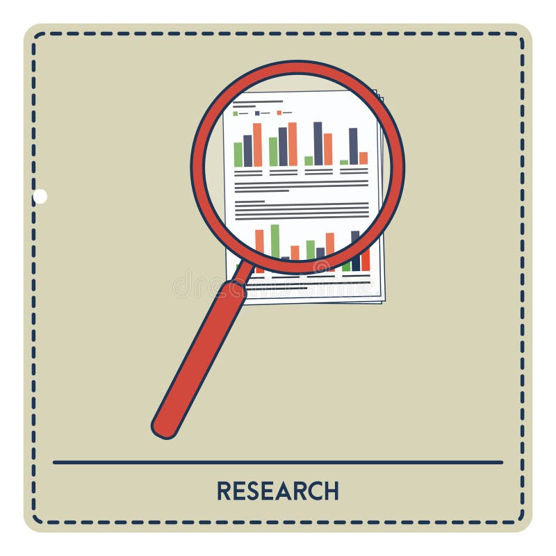 Business Research Concept. Vector Illustration Decorative Design Stock ...