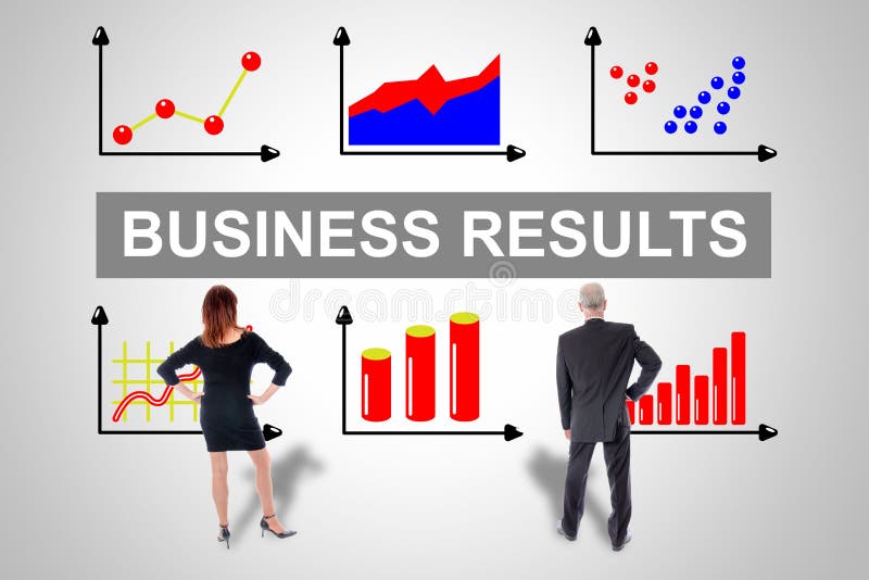 Business Results Concept Watched by Business People Stock Photo - Image ...