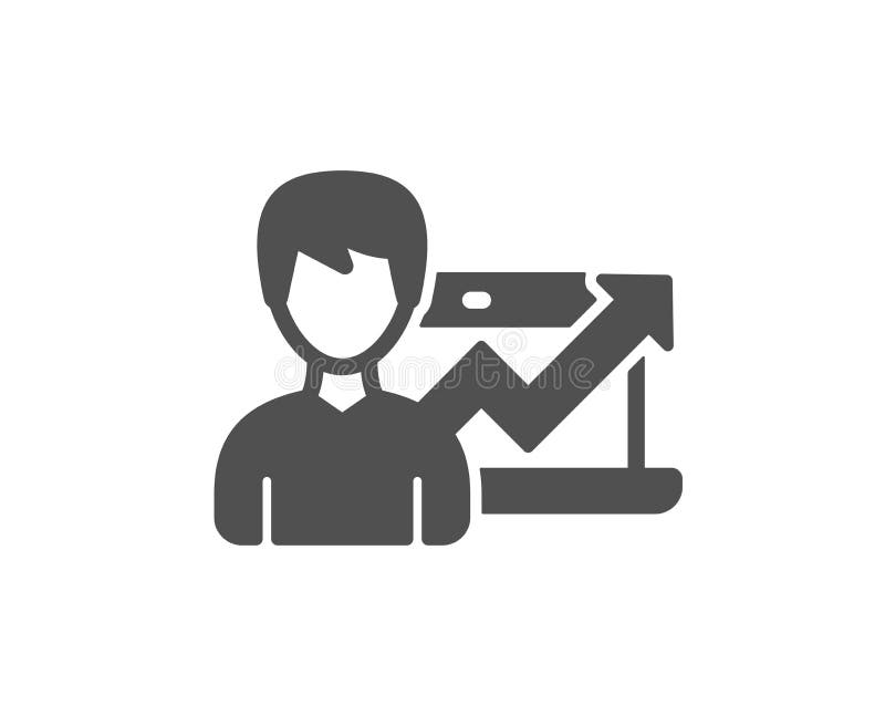 Business Results Icon. Growth Chart. Vector Stock Vector - Illustration ...