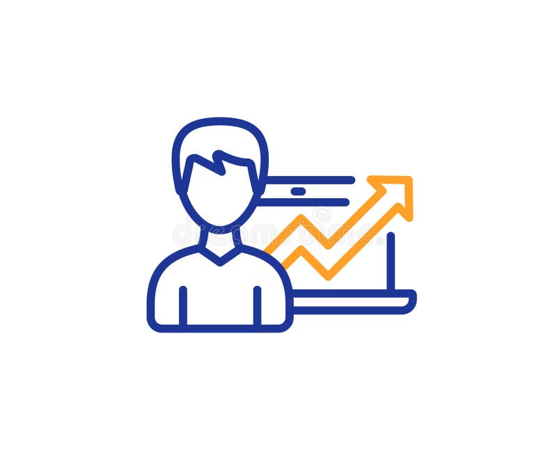 Business Results Line Icon. Growth Chart. Vector Stock Vector ... Business Results Line Icon. Growth Chart. Vector Stock Vector ...