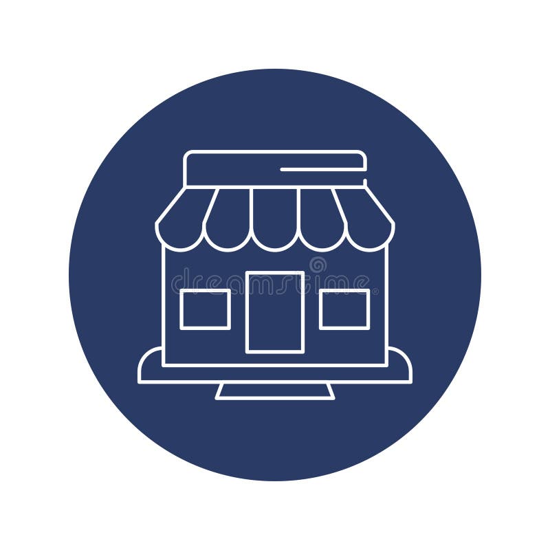 Business Retail Store Icon Vector Stock Vector - Illustration of ...