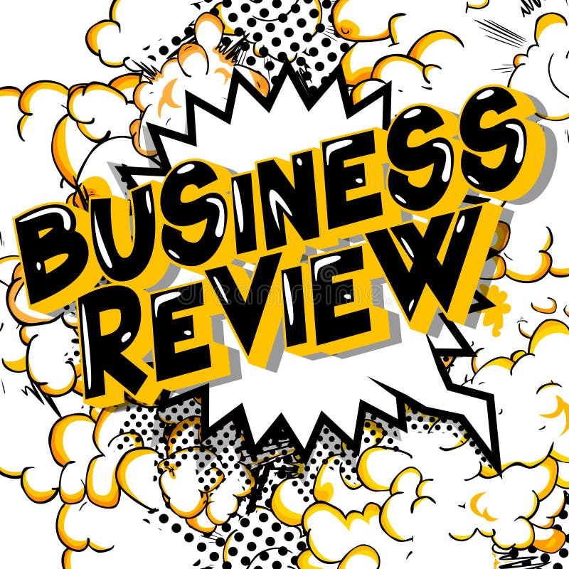 Business Review - Comic Book Style Word. Stock Vector - Illustration of ...