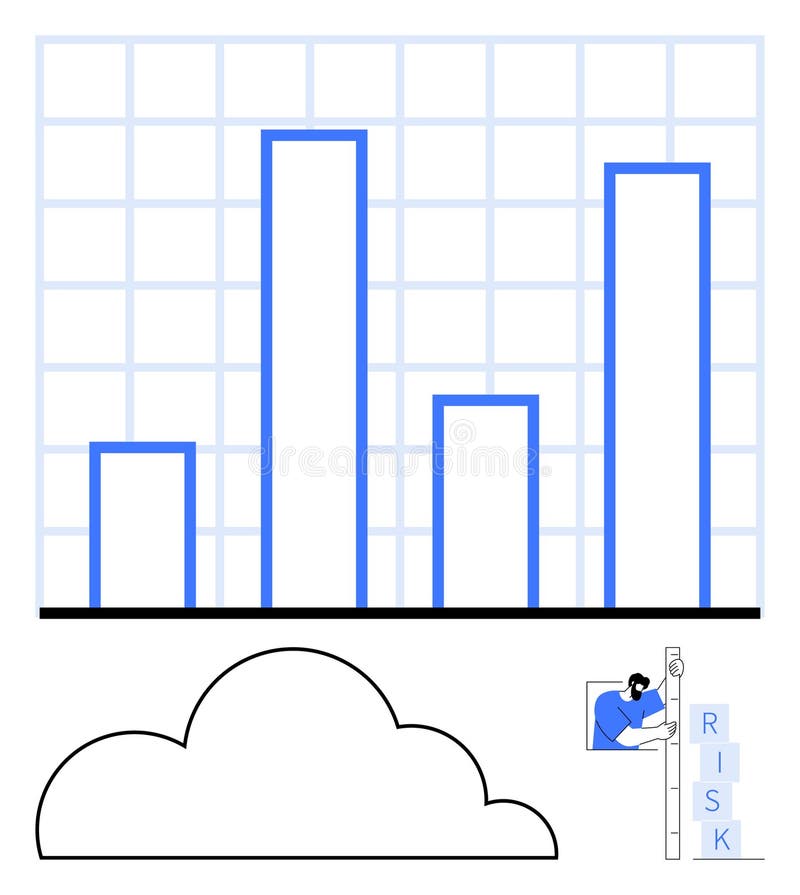 Business Risk Assessment Visualization with Bar Graph and Professional ...