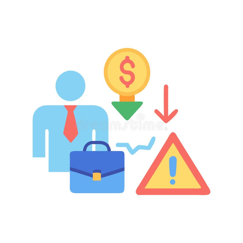 Business Risk Icon stock vector. Illustration of strategy - 352796691