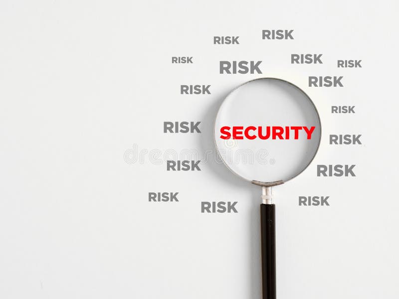 Business Risks and Security Concept. Secure Business Environment and ...