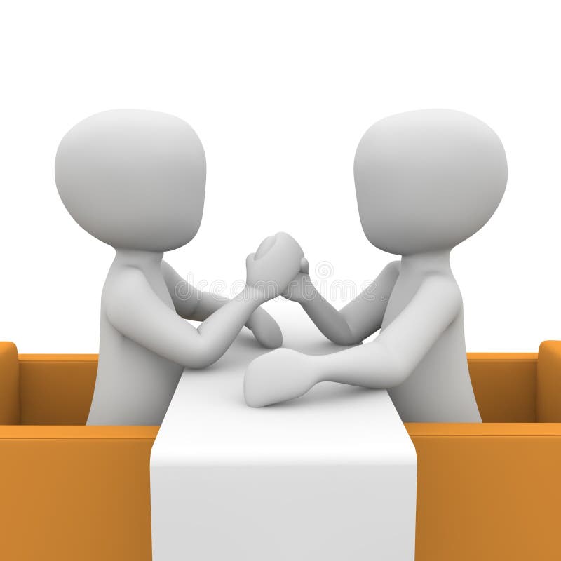 Business rivalry stock illustration. Illustration of enemy - 31458123