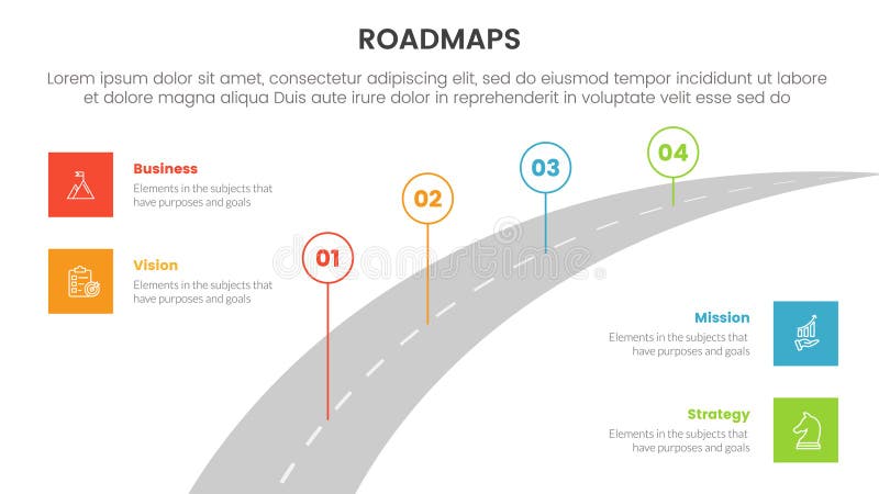 Business Roadmaps Process Framework Infographic 3 Stages with Long ...