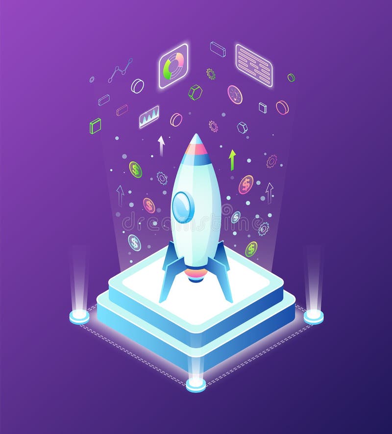 Rocket Launch Platform Stock Illustrations – 268 Rocket Launch Platform ...