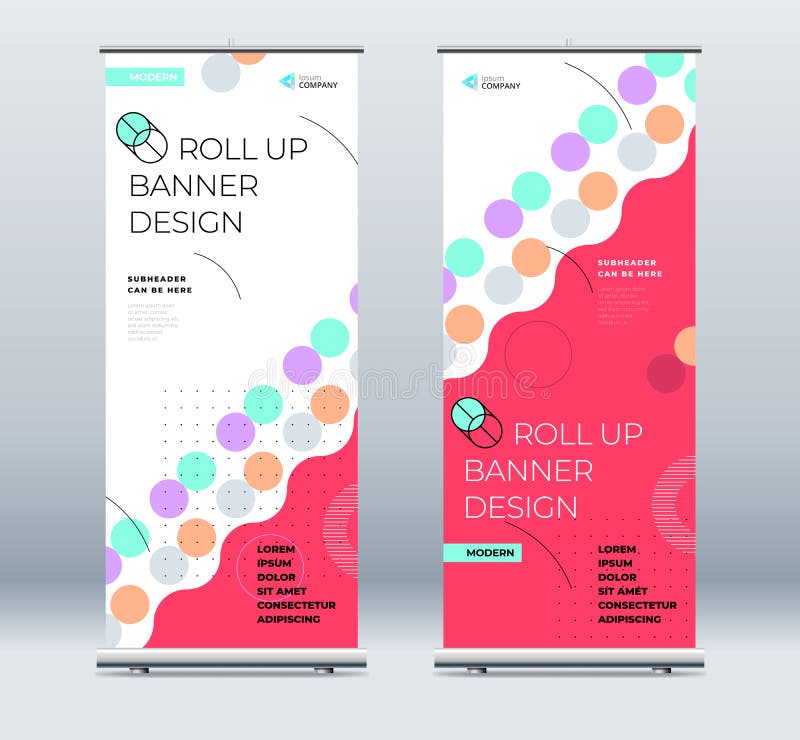 Business Roll Up Banner. Abstract Roll Up Background for Presentation ...