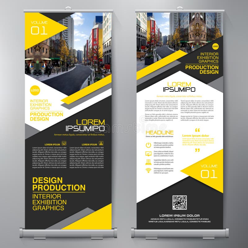 Business Roll Up. Standee Design. Banner Template Stock Vector ...