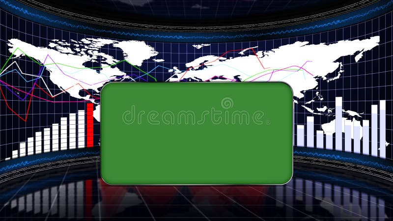 Business Room, Charts and Graphs, Computer Graphic Background Stock ...