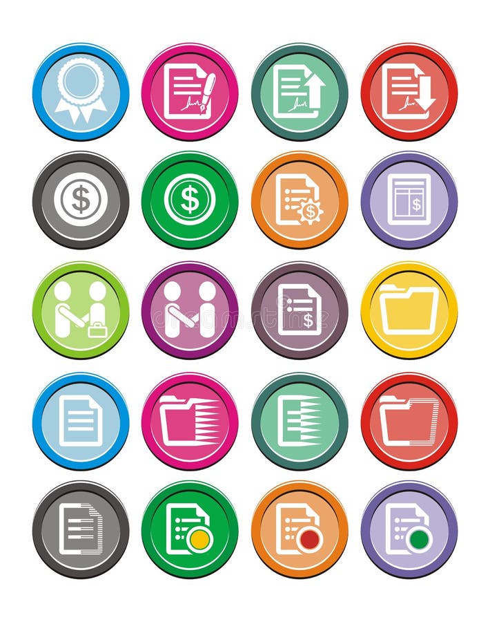 Round Icon Set User Stock Illustrations – 18,424 Round Icon Set User ...
