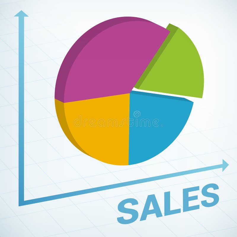 Positive Business Sales Chart Arrow Stock Vector - Illustration of ...