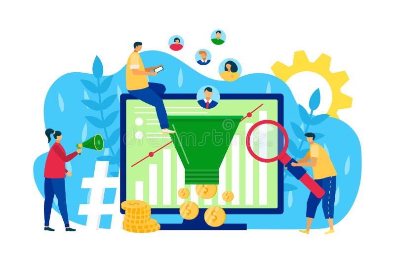 Digital Optimization Linear Icons Set Algorithm Analytics Automation Conversion Ctr