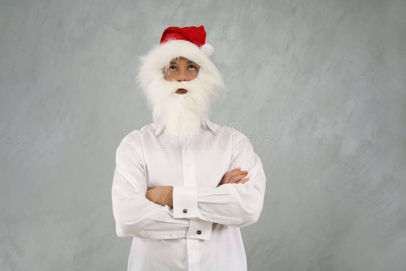 Business Santa stock photo. Image of hands, collar, year - 5430562