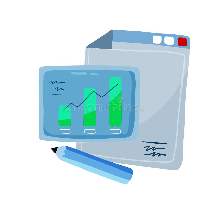 Business Schedule Analytics. Concept of Financial Data. Stock Vector ...