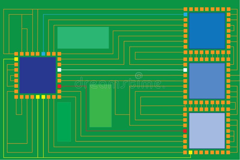Business Scheme in Electron Performance.Vector Stock Vector ...