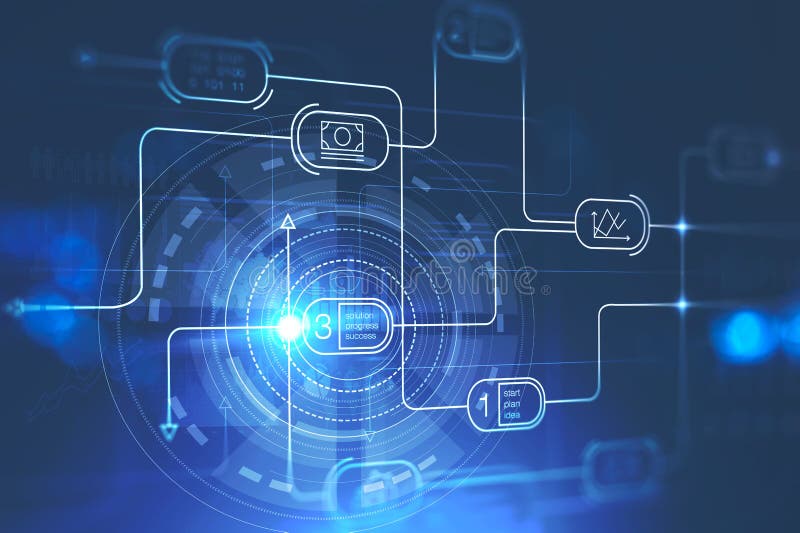 Business Scheme Interface, Infographics Stock Illustration ...