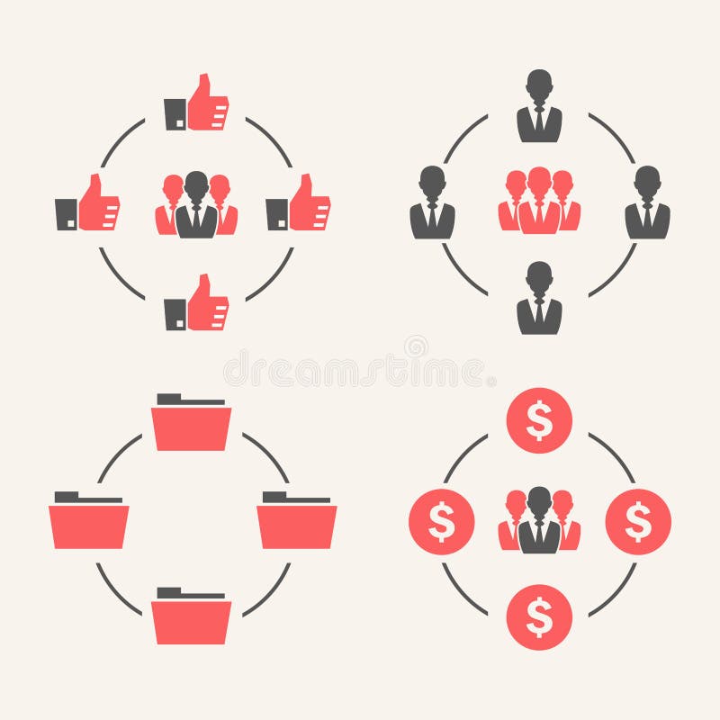 Business Schemes. stock vector. Illustration of media - 31788877