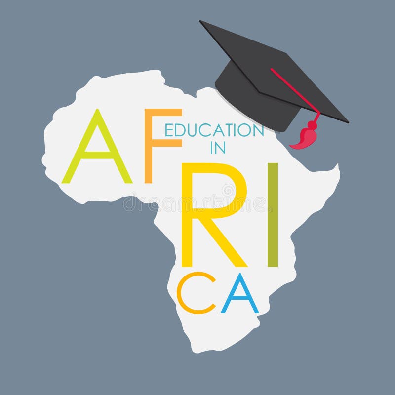 Business School Education in Africa Concept Vector Illustration Stock ...