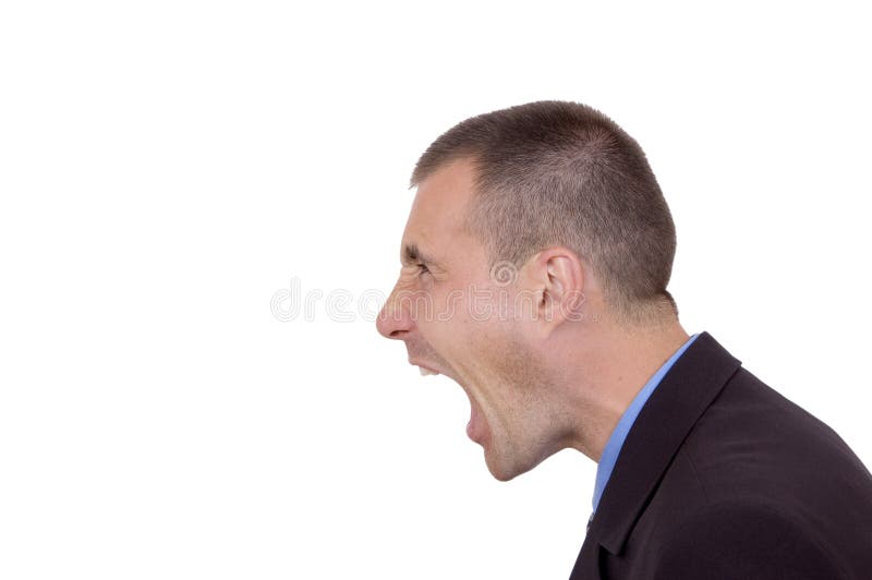 Business scream stock image. Image of business, emotions - 1403425