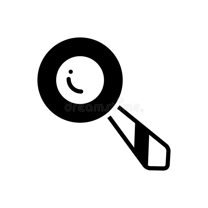 Black Solid Icon for Business Search, Quest and Find Stock Vector ...