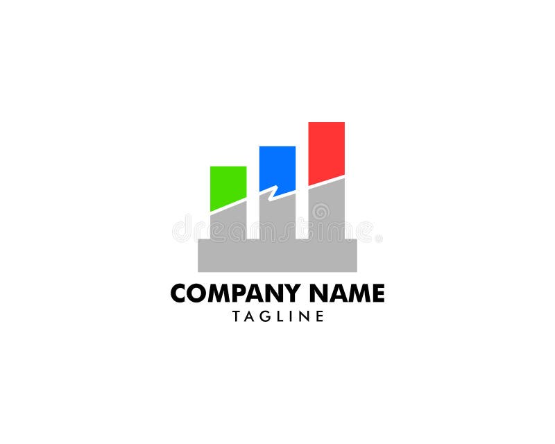 Business Stats Logo Design Template Stock Vector - Illustration of ...