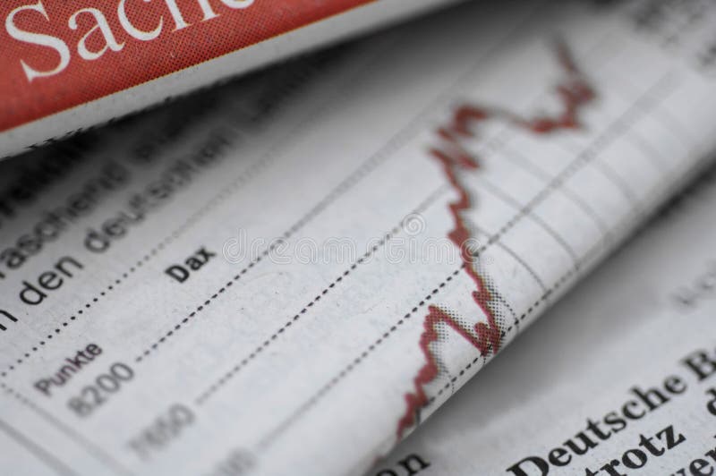 Business Section of Newspaper Stock Image - Image of journalism ...