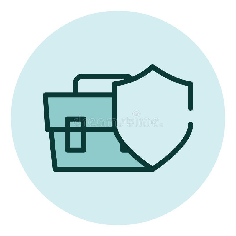 Business security, icon stock vector. Illustration of isolated - 259398649