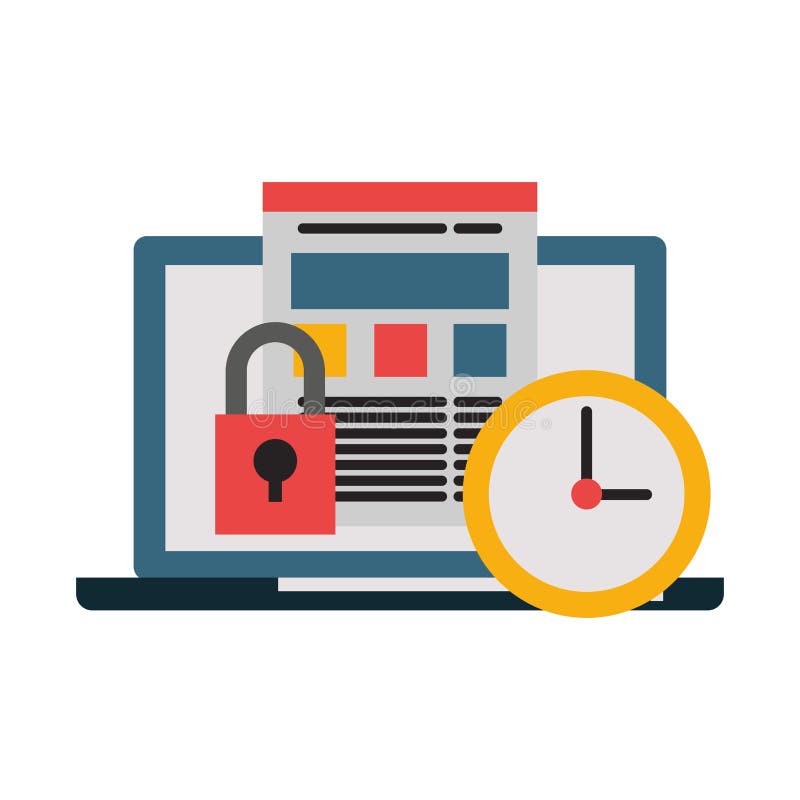 Business and Security System Symbols Stock Vector - Illustration of ...