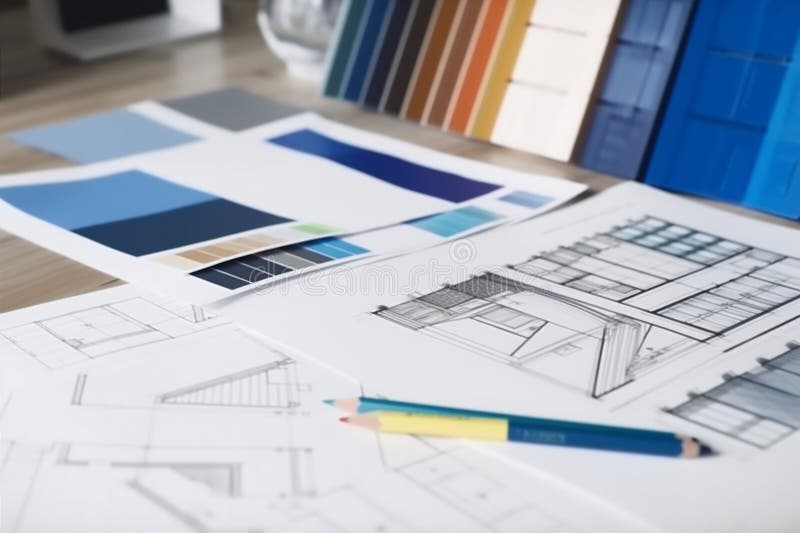 Color Selection Choice Interior Project Palette Sample Swatch Design ...