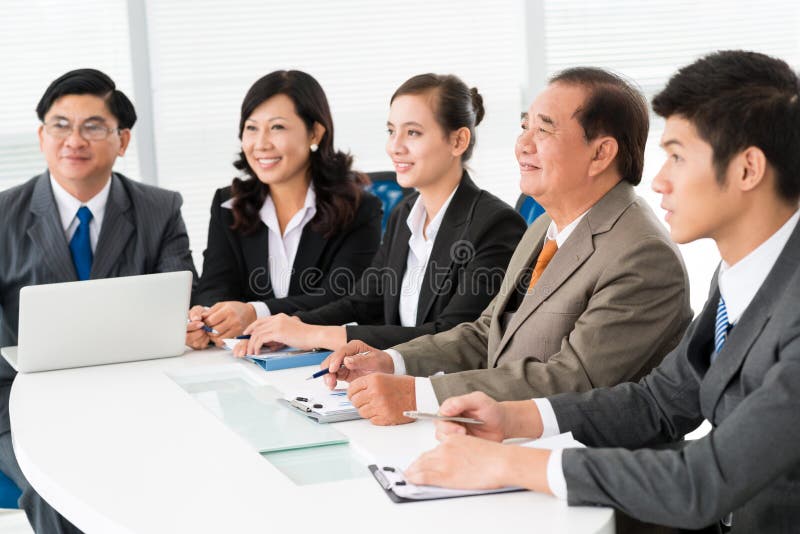 Business seminar stock photo. Image of person, asian - 38424322