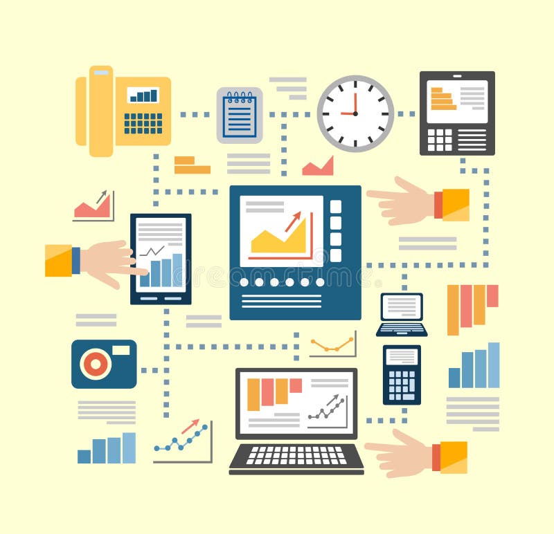 Business stock vector. Illustration of business, elements - 48048433