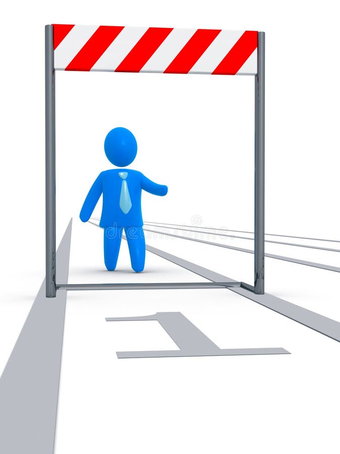 Business setback stock illustration. Illustration of handicap - 8457100