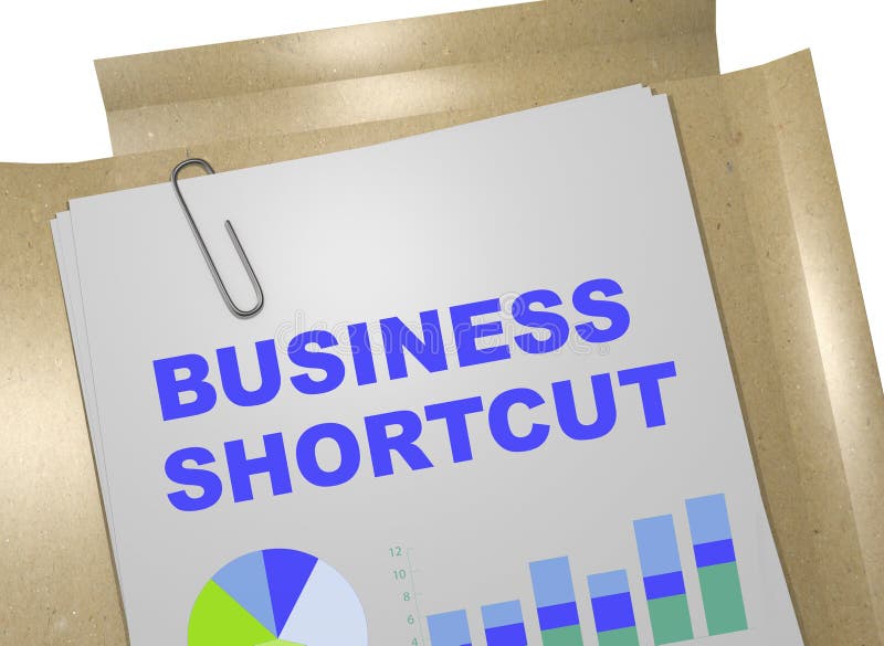 Business Shortcut concept stock illustration. Illustration of ...